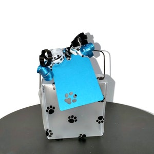 Paw Print Favor Boxes for Dog Birthday Party, Set of 6, Dog Party ...