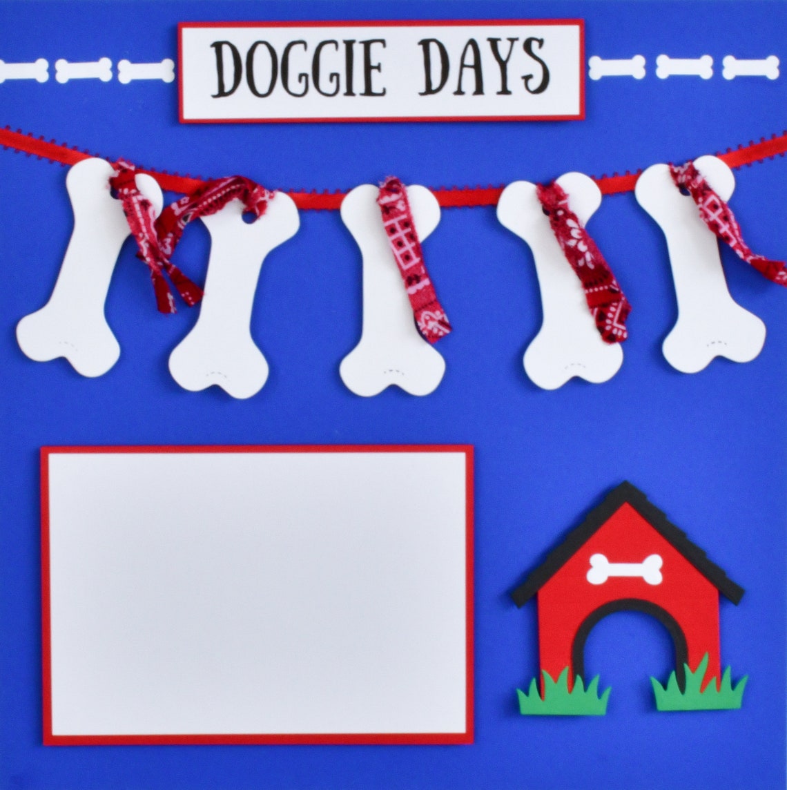 Doggie Days Scrapbook Layout, 12x12 Premade Dog Scrapbook Pages - Etsy