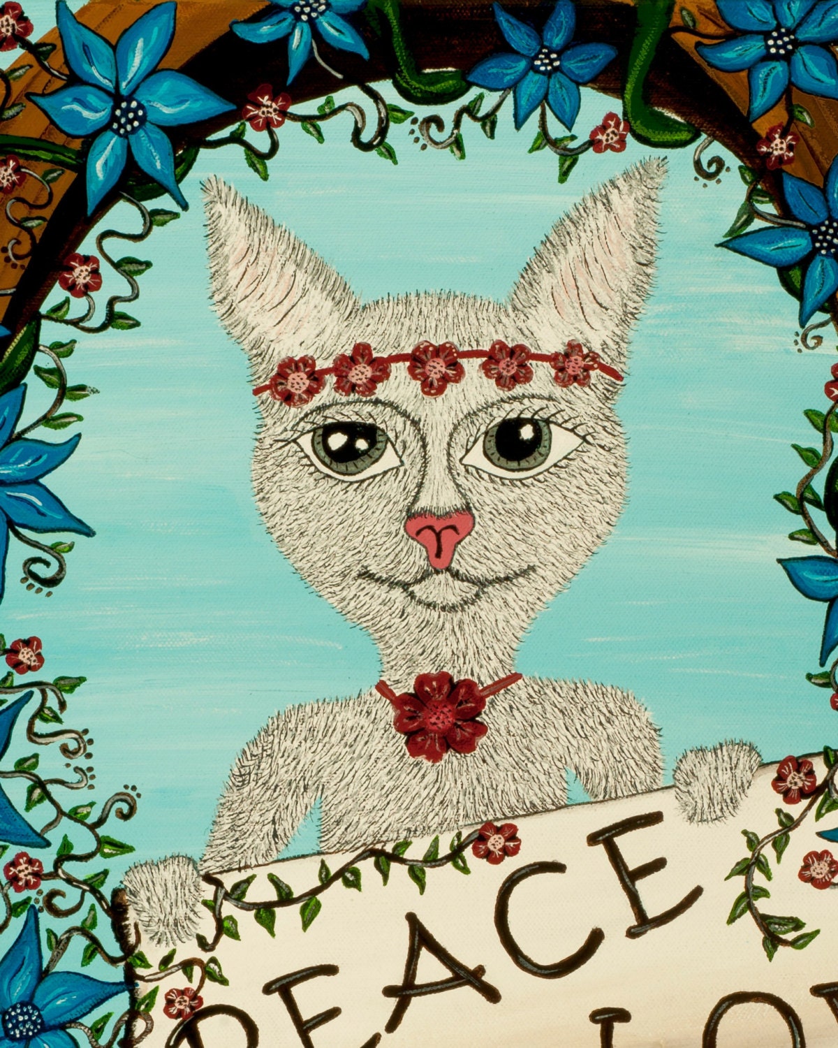 Christmas Gift for Cat Lover, Cat Rescue Art Gift for Cat Lover - Etsy