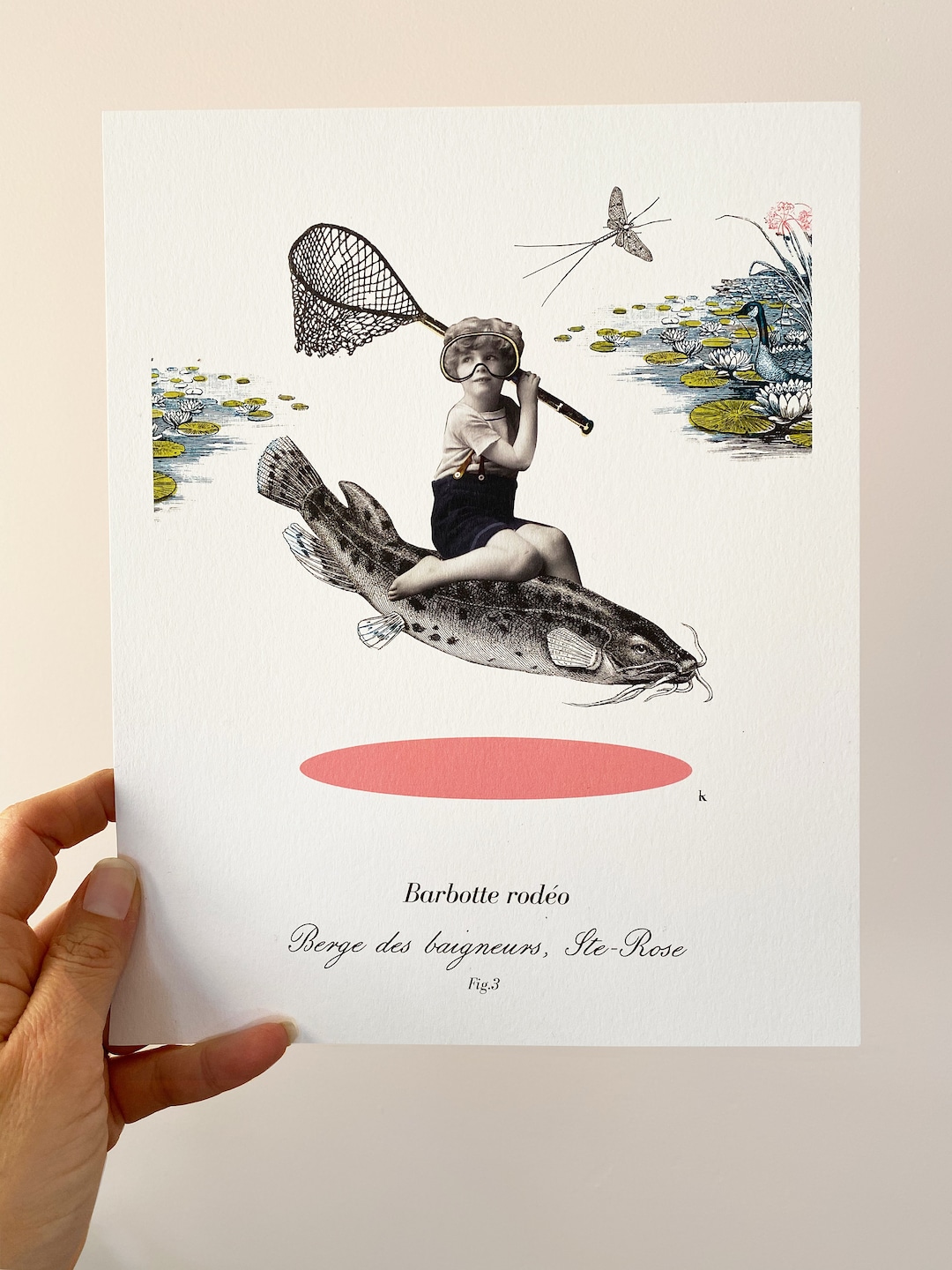 Affiche Illustration Poisson , Illustration Barbotte, Pêche , Affiche ...