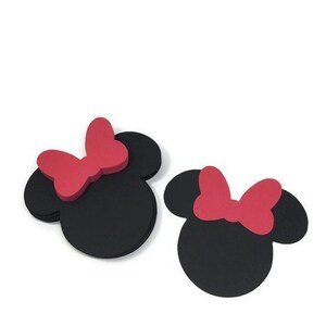 Glitter Minnie Die Cuts, Mrs. Mouse Die Cut, Mouse Head Paper Punch ...