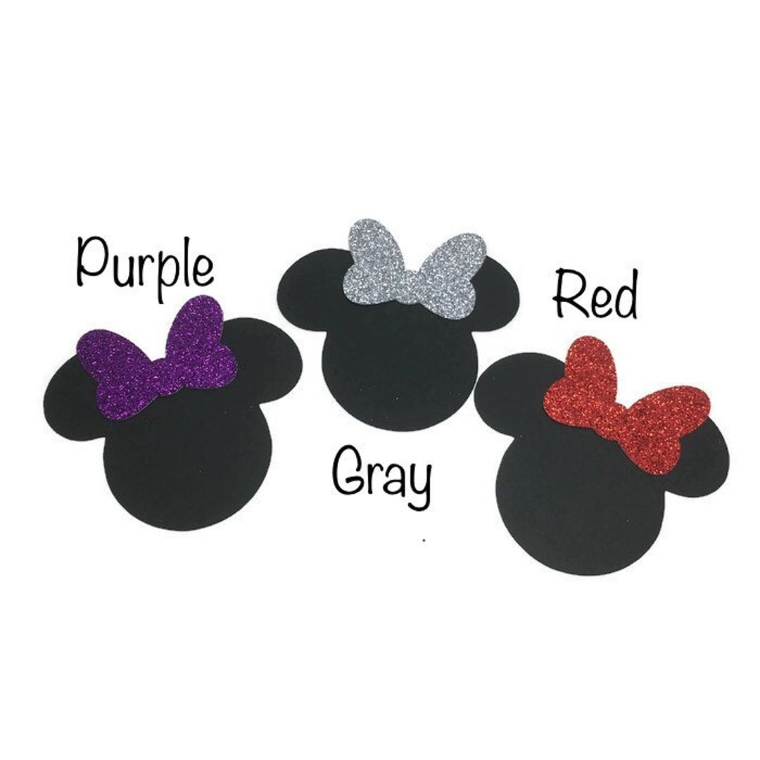 Glitter Minnie Die Cuts, Mrs. Mouse Die Cut, Mouse Head Paper Punch ...