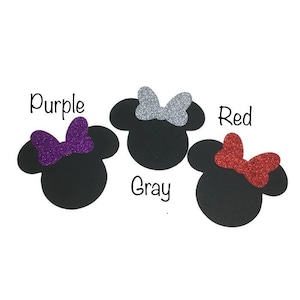 Glitter Minnie Die Cuts, Mrs. Mouse Die Cut, Mouse Head Paper Punch ...