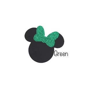 Glitter Minnie Die Cuts, Mrs. Mouse Die Cut, Mouse Head Paper Punch ...