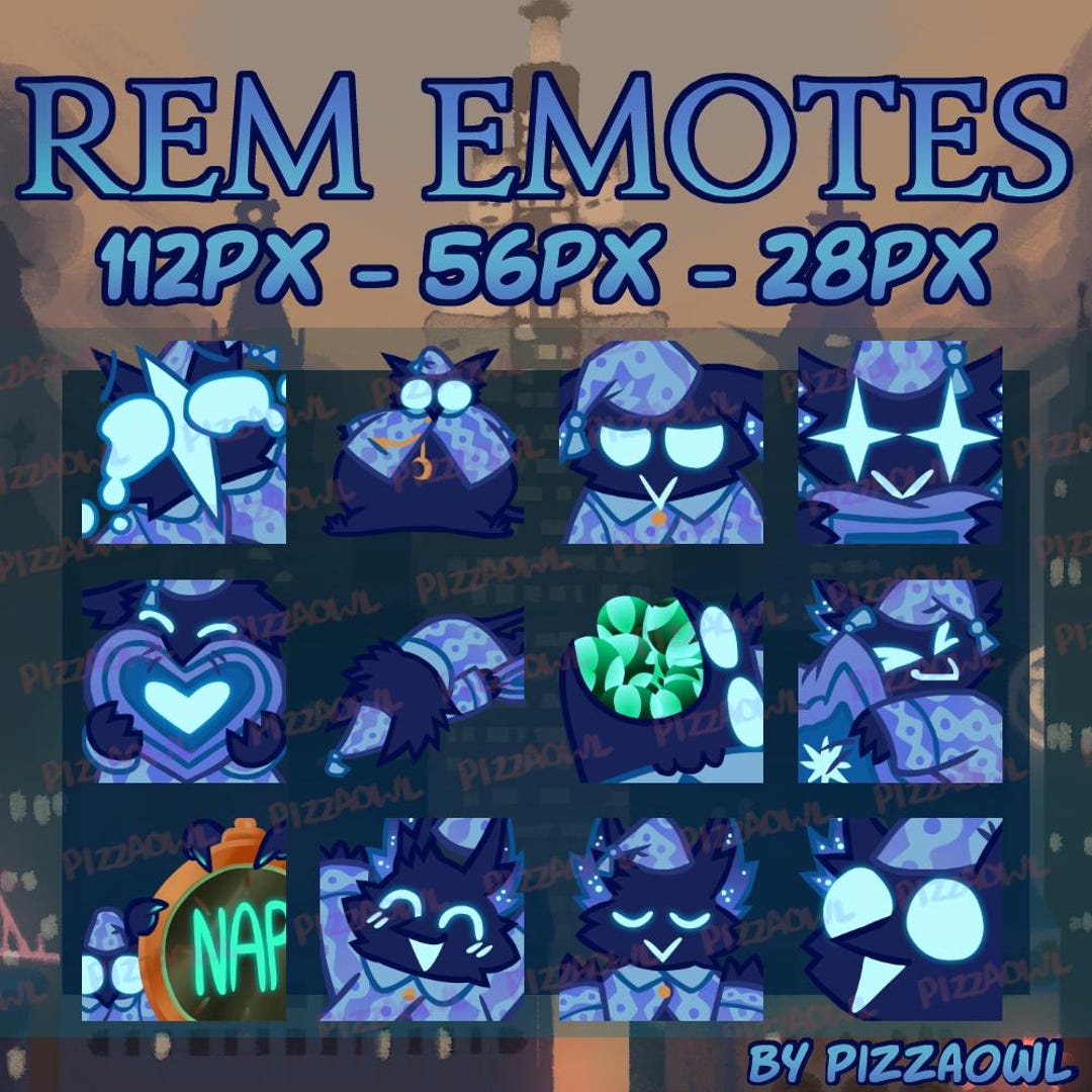 Rem [deadlock] Twitch Emotes - Set of 12 - Etsy
