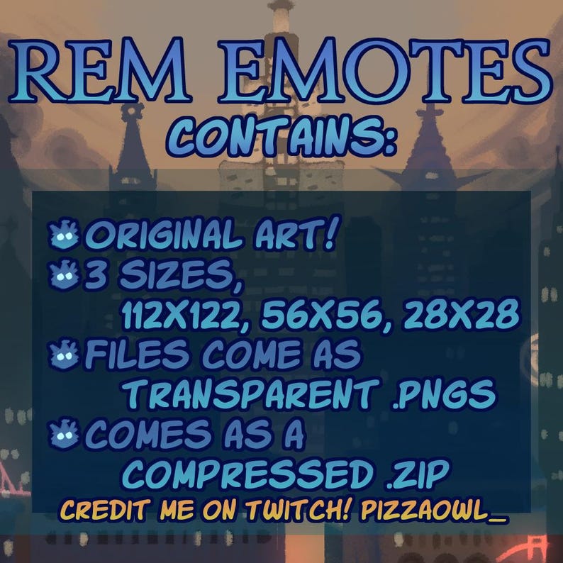 Rem [deadlock] Twitch Emotes - Set of 12 - Etsy