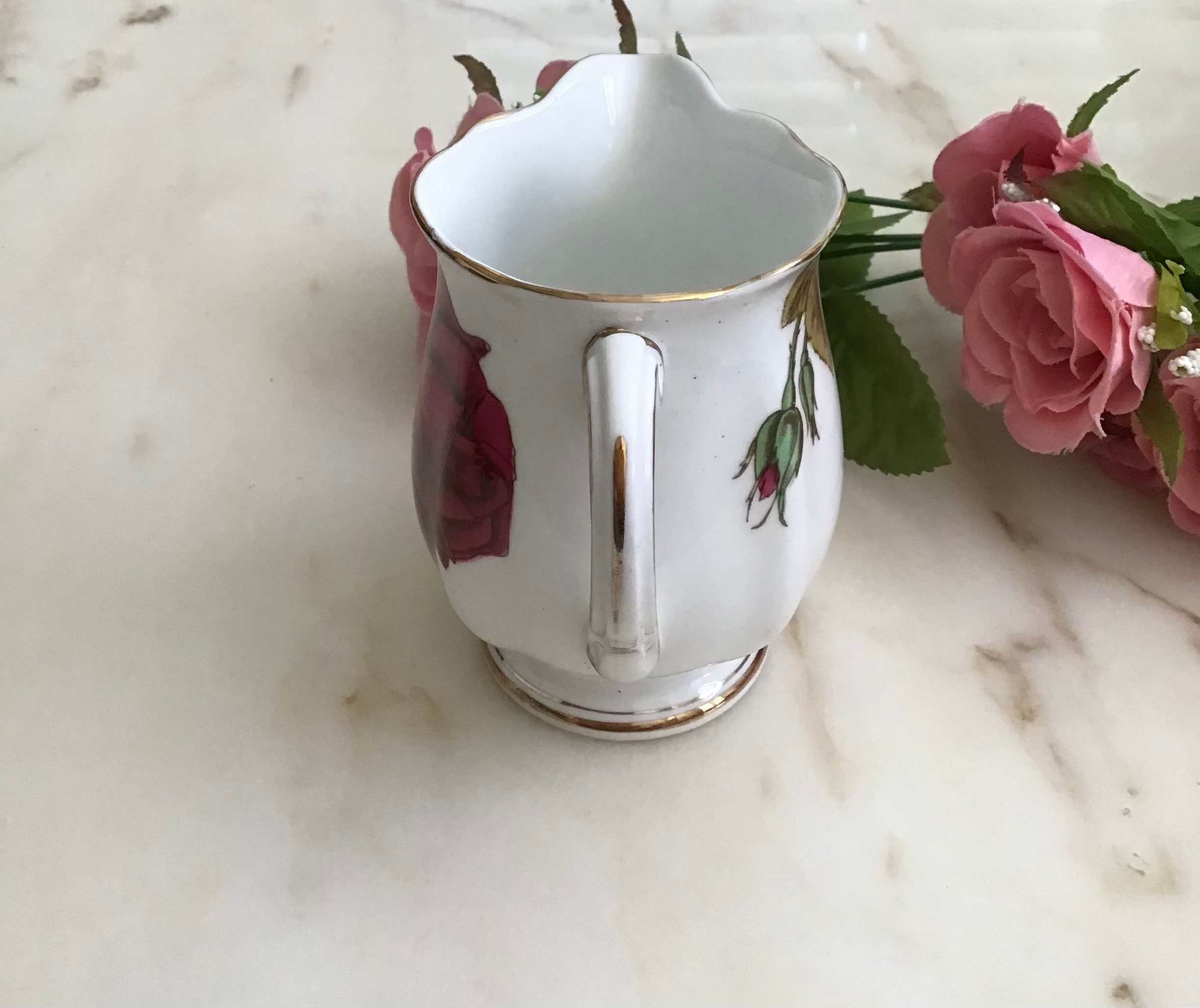 Red Rose Milk Jug by Royal Standard Made in England - Etsy