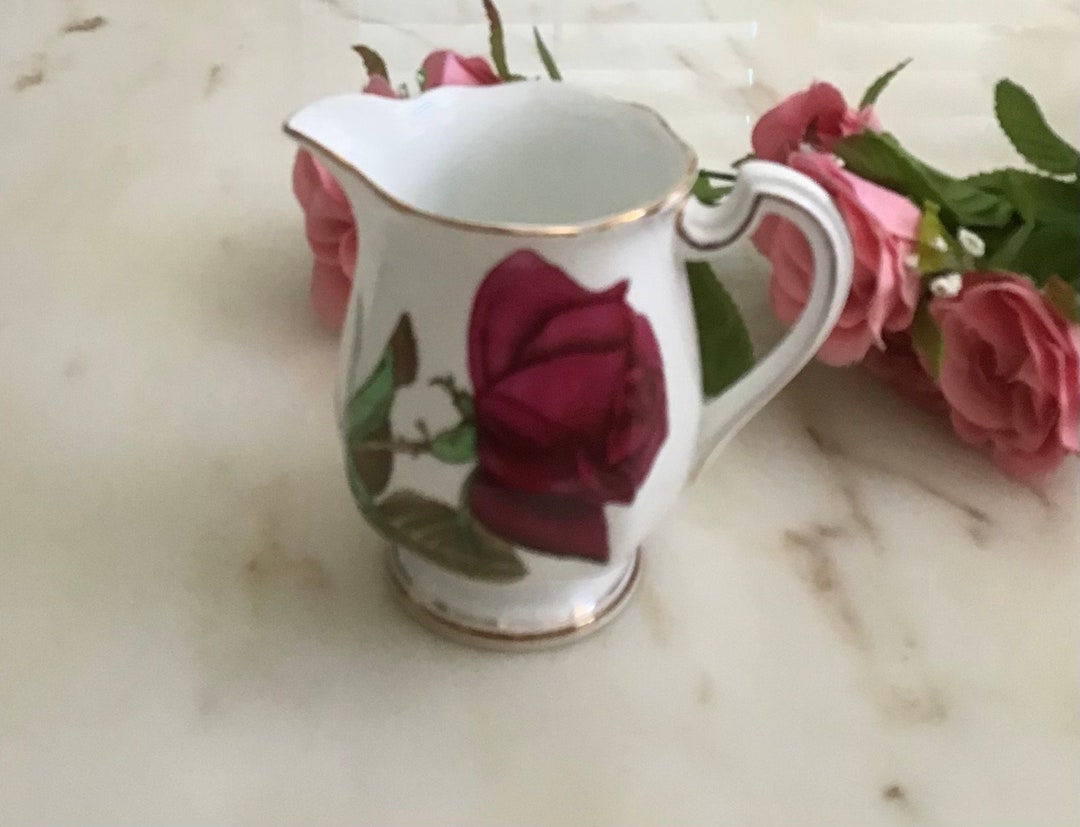 Red Rose Milk Jug by Royal Standard Made in England - Etsy