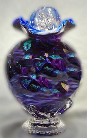 Blown Glass Urn / Glass Urn / Glass Cremation Urn / Blown Glass ...