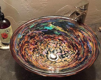 Blown Glass Vessel Sink - Etsy