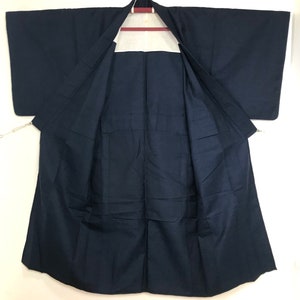 Mens Japanese Kimono Set | Robe & Haori | Wool Blend | Blue Vintage ...