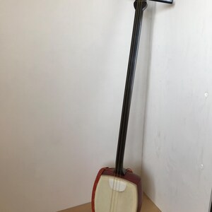 Nagauta Shamisen Vintage Japanese 3 String Musical Instrument With Hard ...