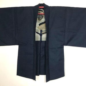 Mens Japanese Kimono Set | Robe & Haori | Wool Blend | Blue Vintage ...
