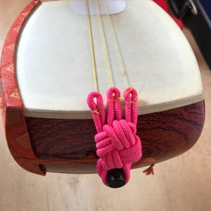 Nagauta Shamisen Vintage Japanese 3 String Musical Instrument With Hard ...