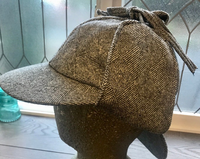 Sherlock Holmes Style Ear Flaps / Double Bill Hat / English Style ...