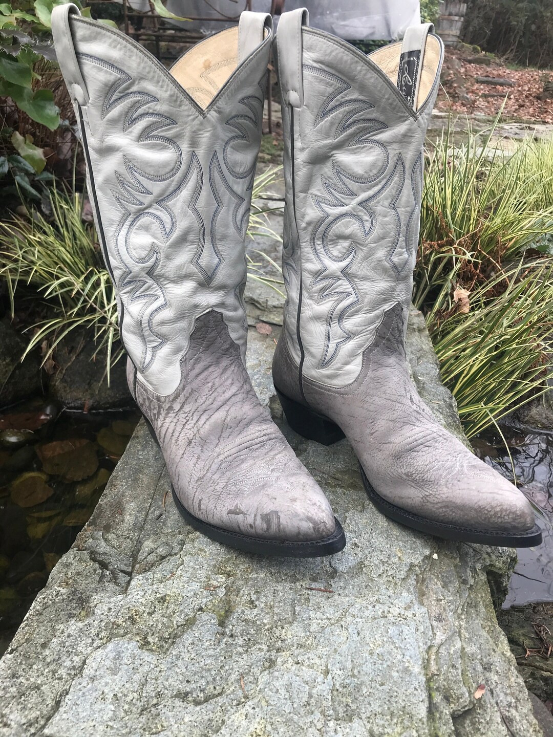 Vintage Two Toned Gray 'larry Mahan' Hand Crafted Detailed / Brand New ...