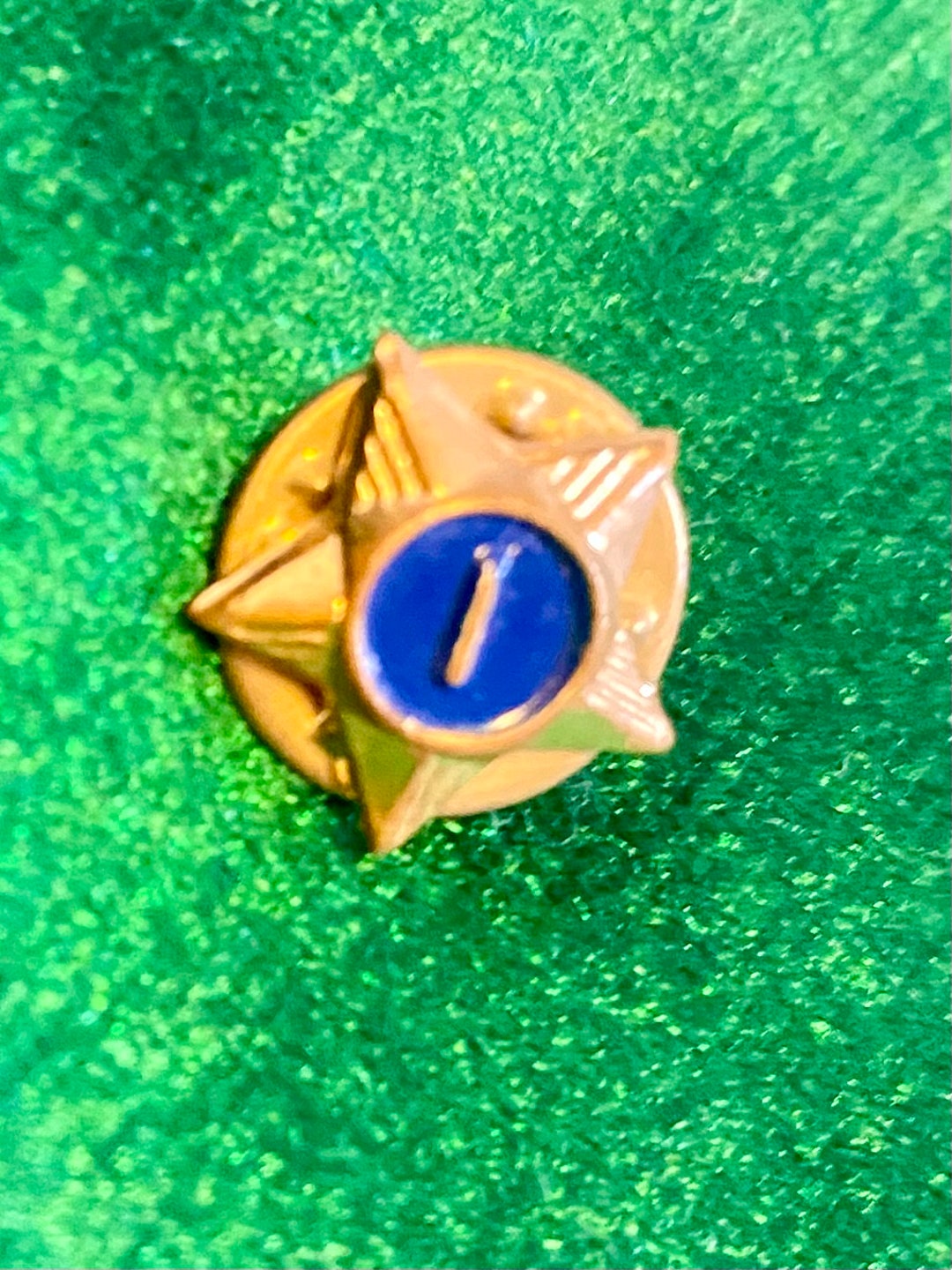Vintage Gold Tone 'boy Scouts' Blue Service Star Pin / Vintage Lapel ...