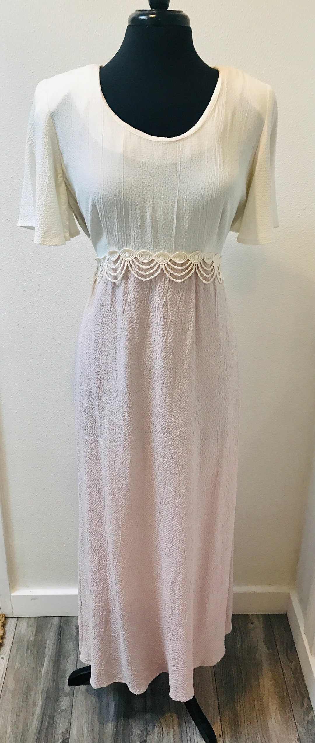 Rose Blush Charming 'molly Malloy' Empire Waist Maxi Dress Women's Size ...