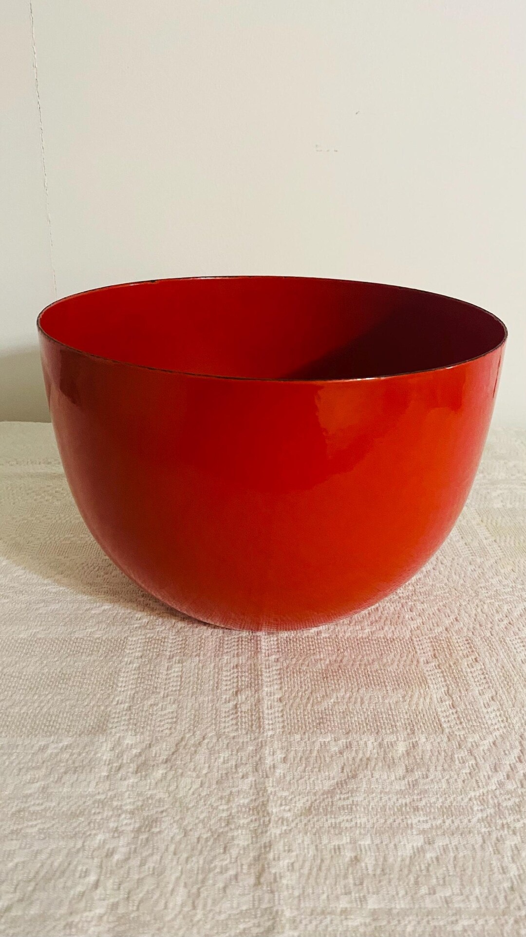 1960's 'finel' Red Enamel Mixing Bowl by Kaj Frank, Made in Finland - Etsy