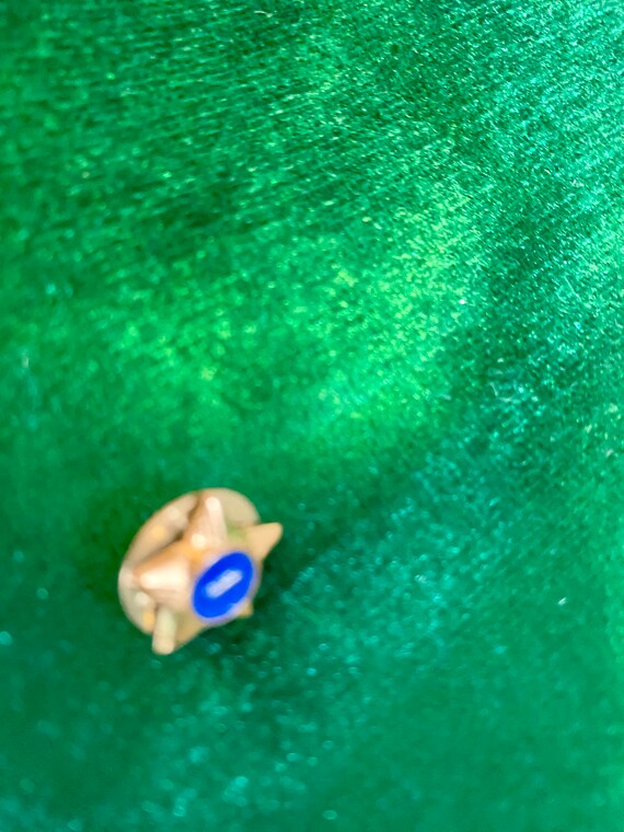 Vintage Gold Tone 'Boy Scouts' Blue Service Star Pin … - Gem