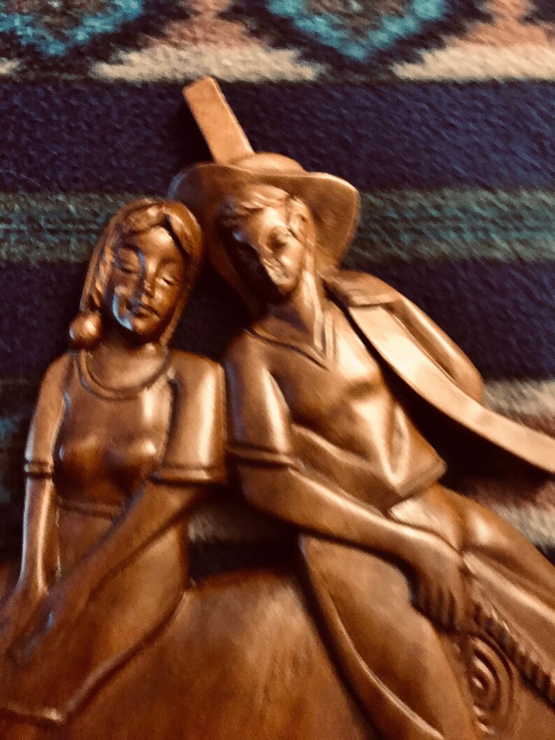 Mid Century Wooden Country Western Wall Hanging Mid Century - Etsy