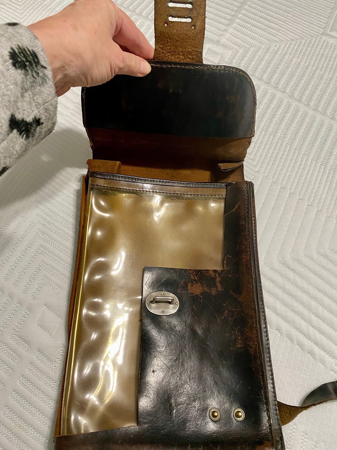 Rare USSR Soviet Army Military Officer Leather Crossbody Map Bag ...