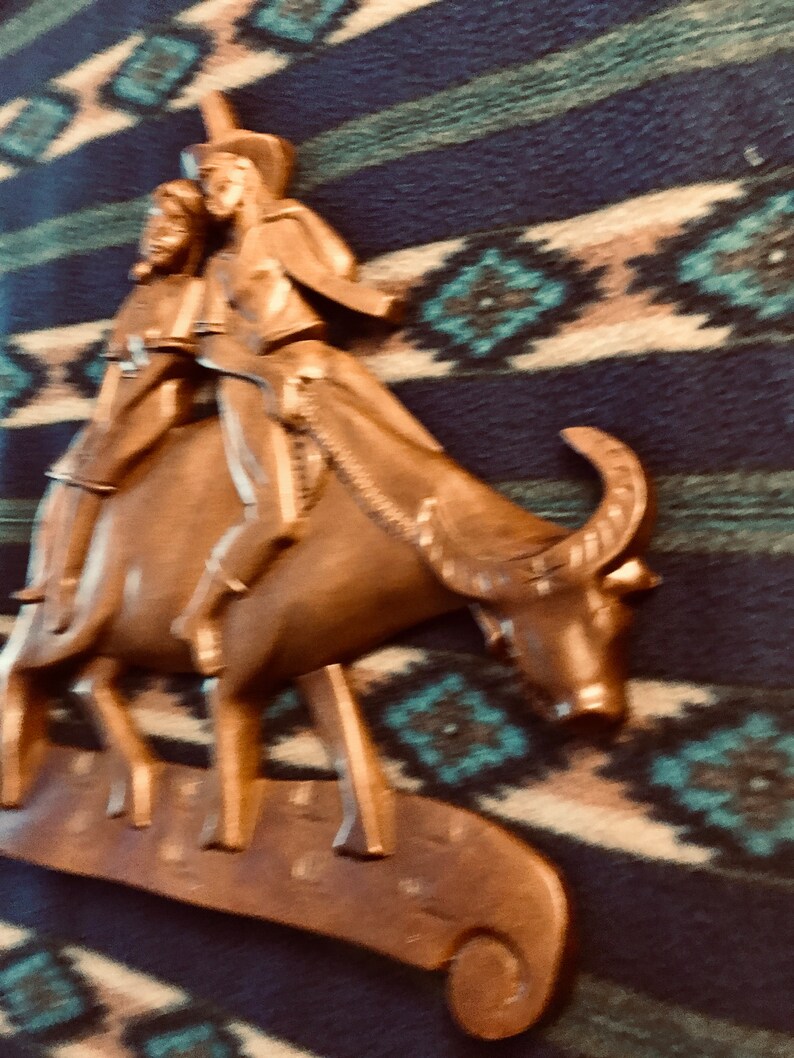 Mid Century Wooden Country Western Wall Hanging Mid Century - Etsy