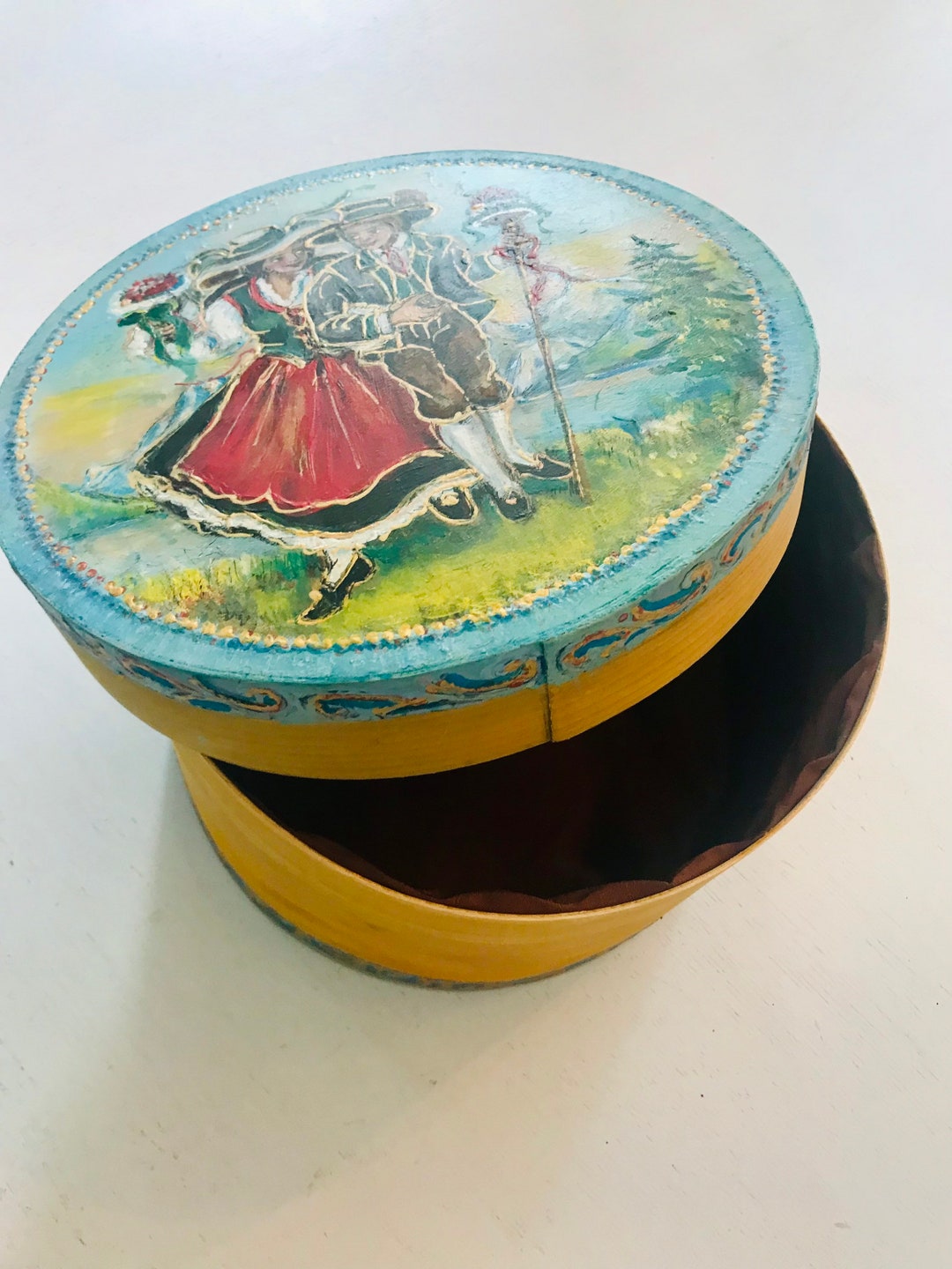 Antique Wood Folk Art / Bride and Groom / Hand Painted / Hand Crafted ...