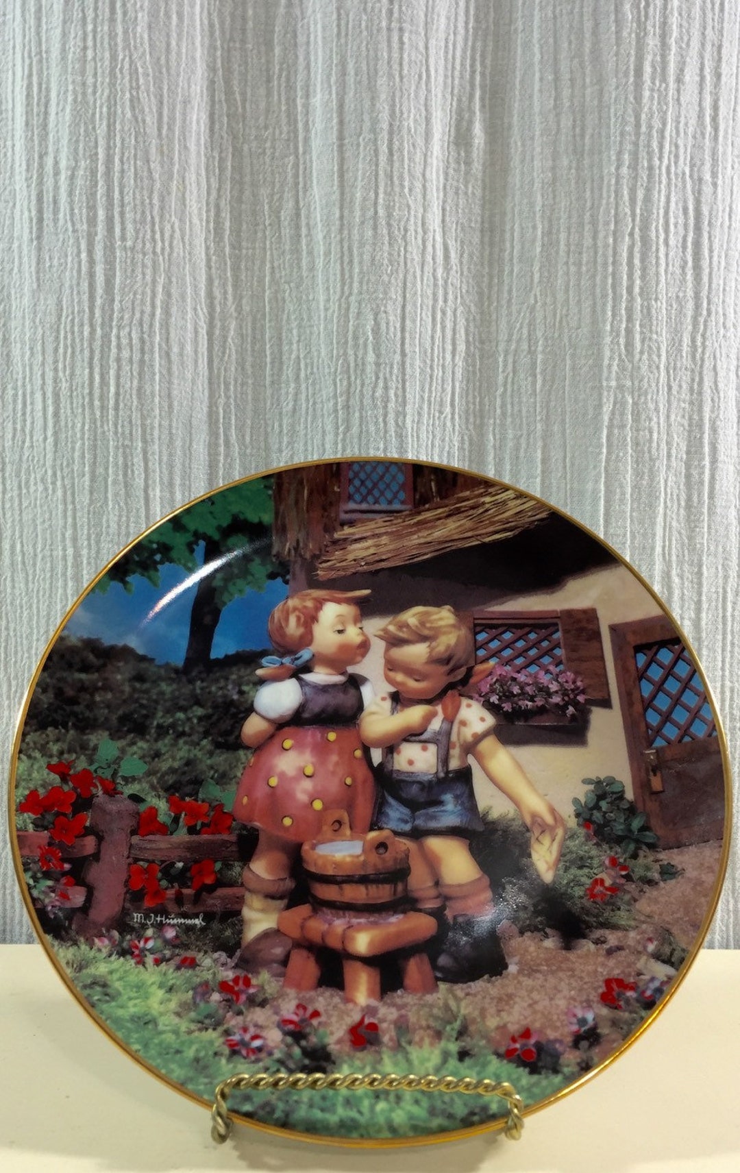 Vintage M. J. Hummel Plate: Squeaky Clean, Little Companions, 1992 - Etsy