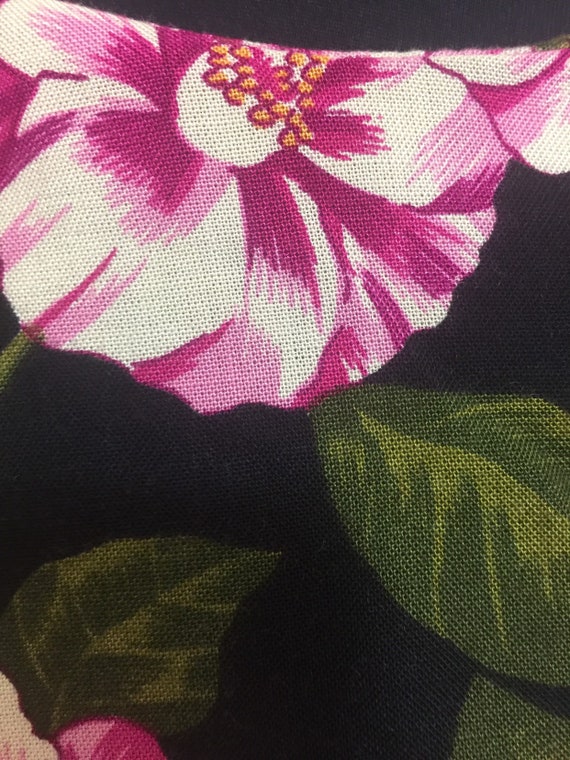 1970's Vintage 'Jane Singer' Hawaiian Floral Pattern … - Gem