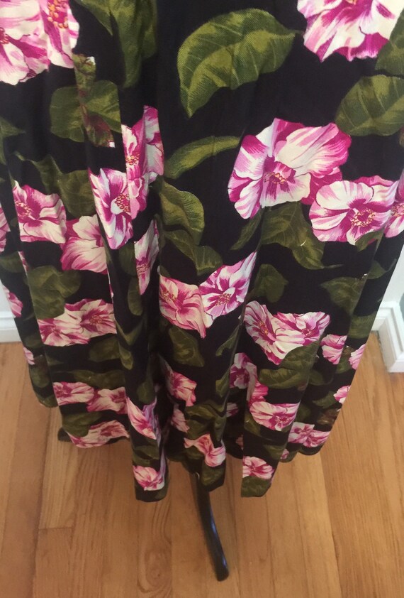 1970's Vintage 'Jane Singer' Hawaiian Floral Pattern … - Gem