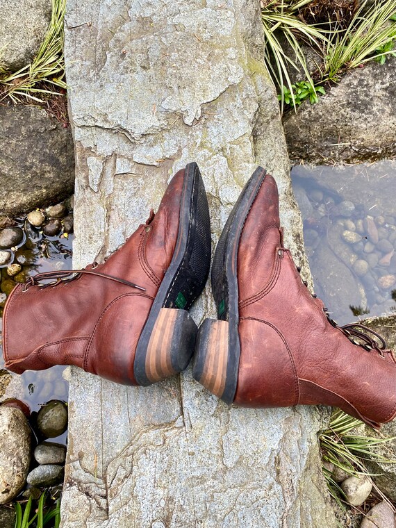 Brown Leather 'Justin Roper Style' High Ankle Packer … - Gem