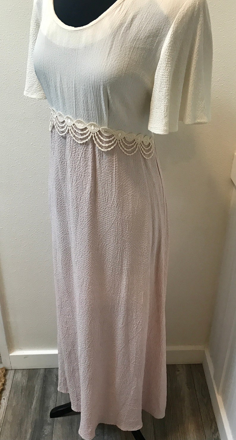 Rose Blush Charming 'molly Malloy' Empire Waist Maxi - Etsy