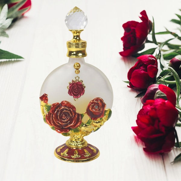 Rose Perfume Bottle - Etsy