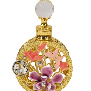 Orchid Flower, Empty, Flower Charmed, Perfume Bottle, 12ml - Etsy