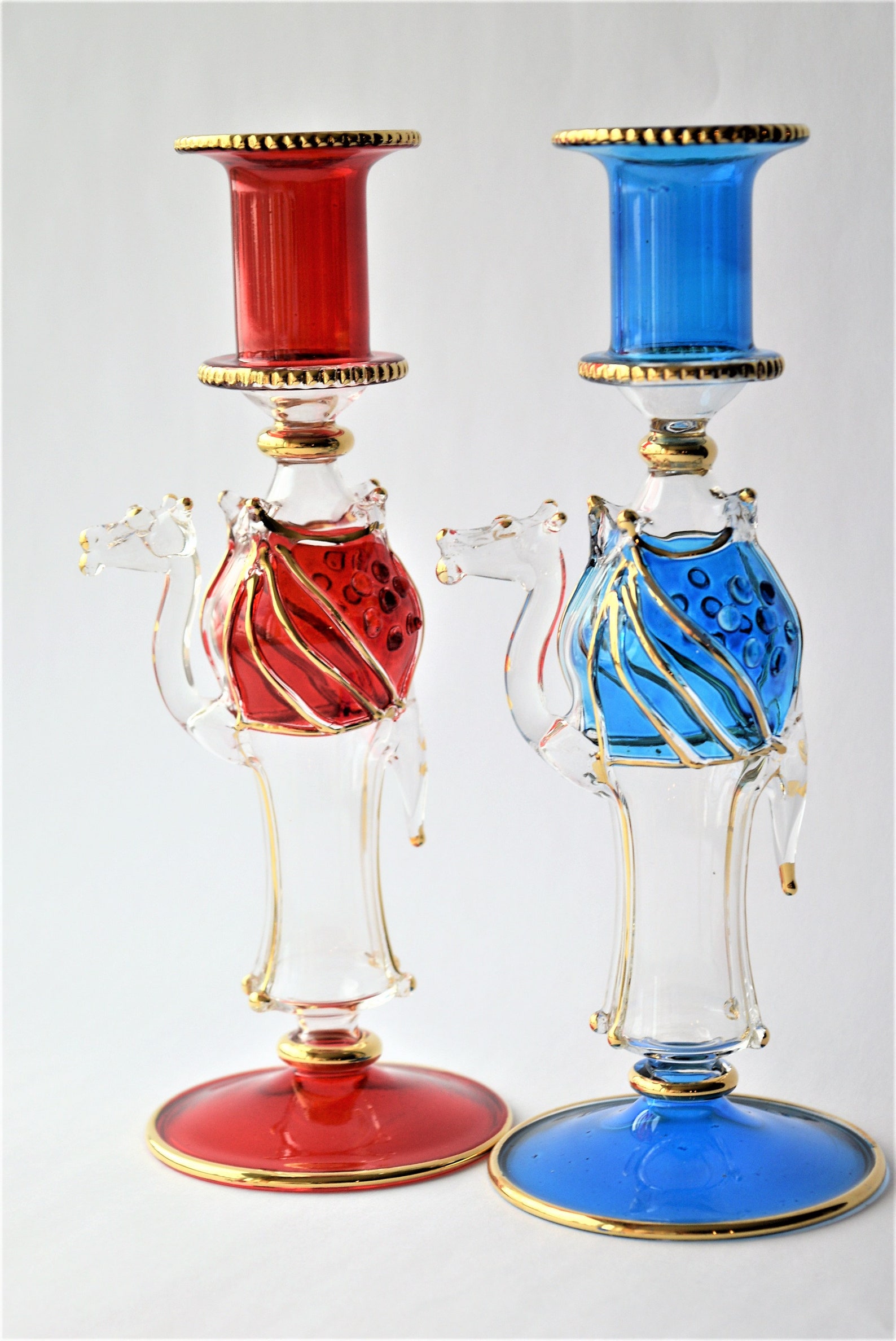 Camel Candlestick Holder Egyptian Hand-blown Glass With 14 K | Etsy