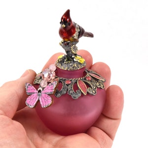 Red Cardinal, Butterfly Charmed, Empty, Perfume Bottle, 40ml - Etsy