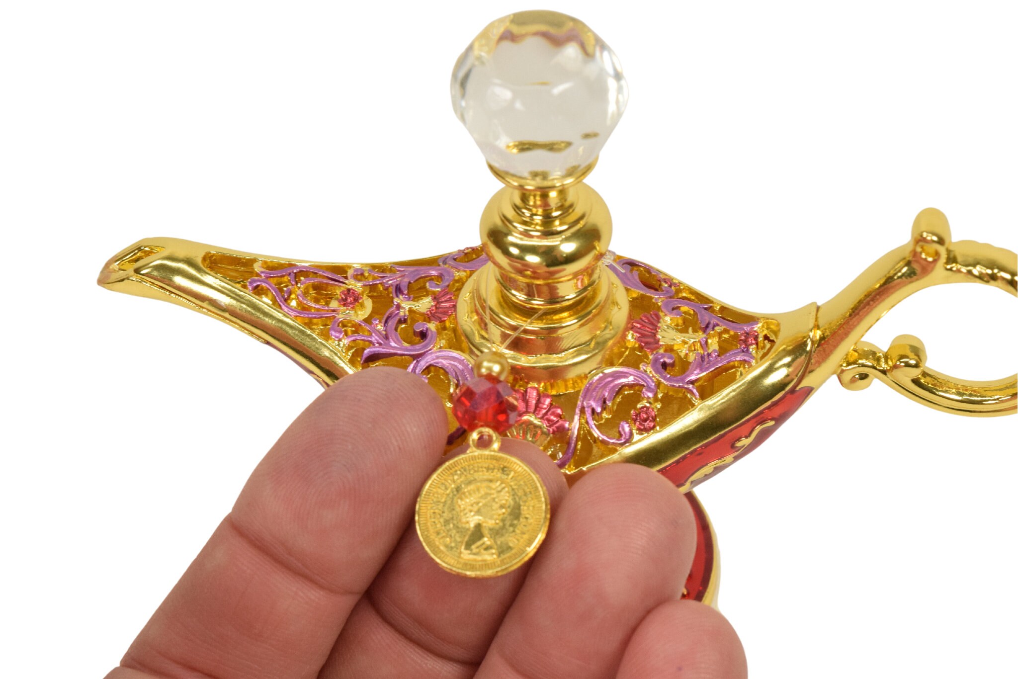Genie Lamp, Coin Charmed Empty Perfume Bottle, 3ml - Etsy