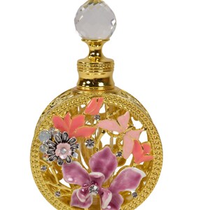 Orchid Flower, Empty, Flower Charmed, Perfume Bottle, 12ml - Etsy