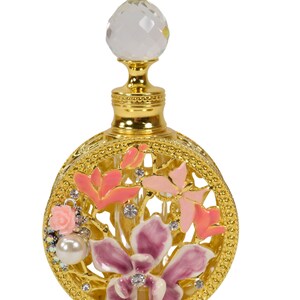 Orchid Flower, Empty, Flower Charmed, Perfume Bottle, 12ml - Etsy