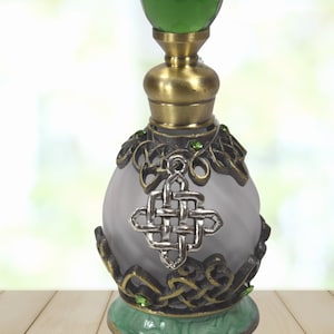 Celtic Design, Empty, Celtic Knot Charmed Perfume Bottle, 15ml - Etsy