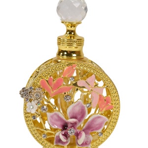 Orchid Flower, Empty, Flower Charmed, Perfume Bottle, 12ml - Etsy