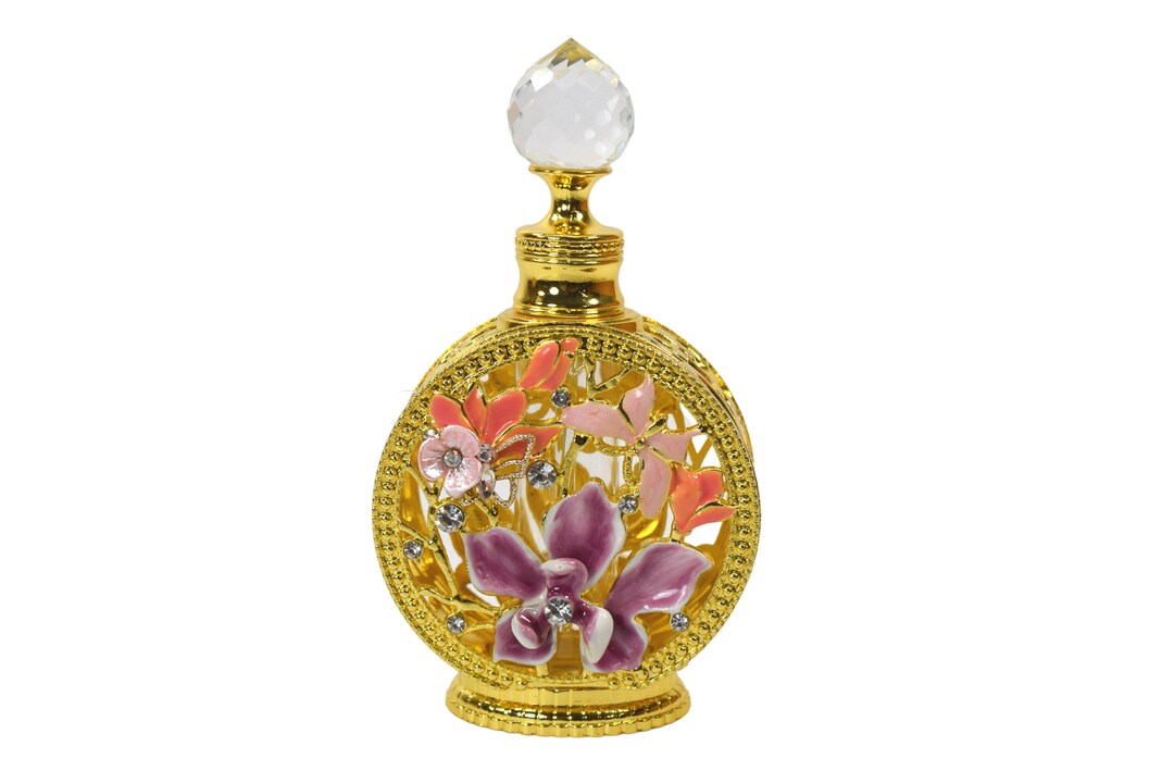 Orchid Flower Empty Flower Charmed Perfume Bottle - Etsy