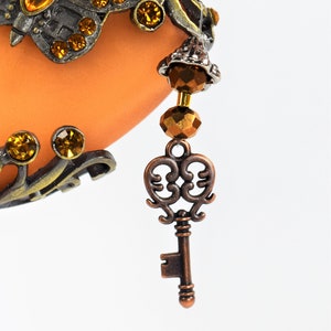 Amber Heart, Key Charmed, Empty Perfume Bottle - Etsy