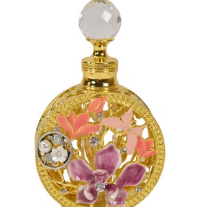 Orchid Flower, Empty, Flower Charmed, Perfume Bottle, 12ml - Etsy