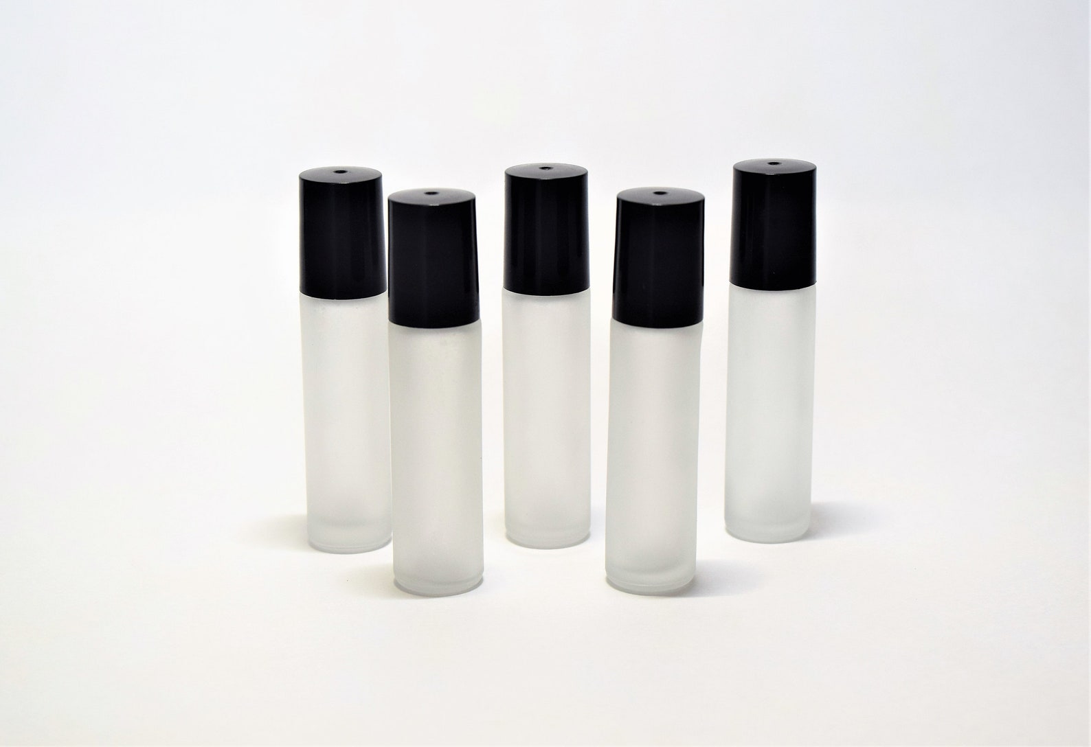 Clear Frosted Glass Roller Bottles With Metal Inserts 10 Ml - Etsy