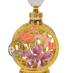 Orchid Flower, Empty, Flower Charmed, Perfume Bottle, 12ml - Etsy