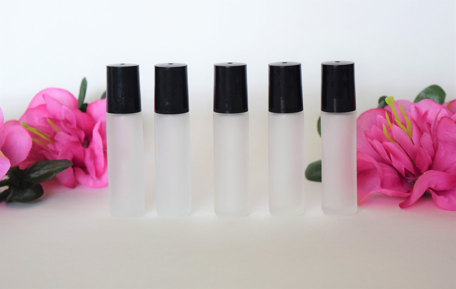 Clear Frosted Glass Roller Bottles With Metal Inserts 10 Ml - Etsy