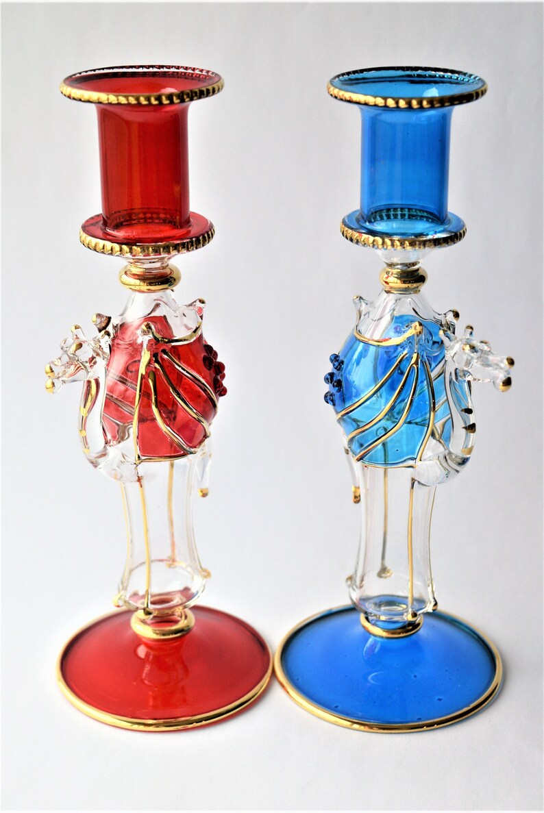 Camel Candlestick Holder Egyptian Hand-blown Glass With 14 K | Etsy