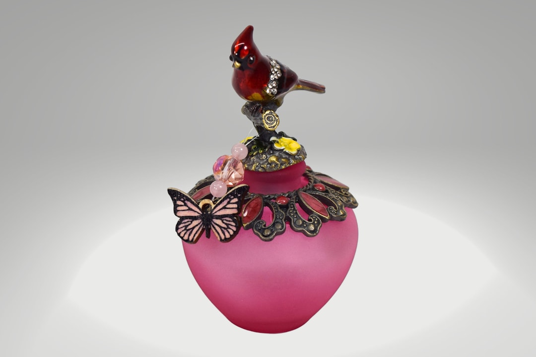Red Cardinal, Butterfly Charmed, Empty, Perfume Bottle, 40ml - Etsy